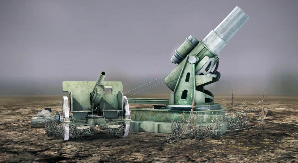 Weapons (World War I) - 3D scene - Mozaik Digital Education and Learning