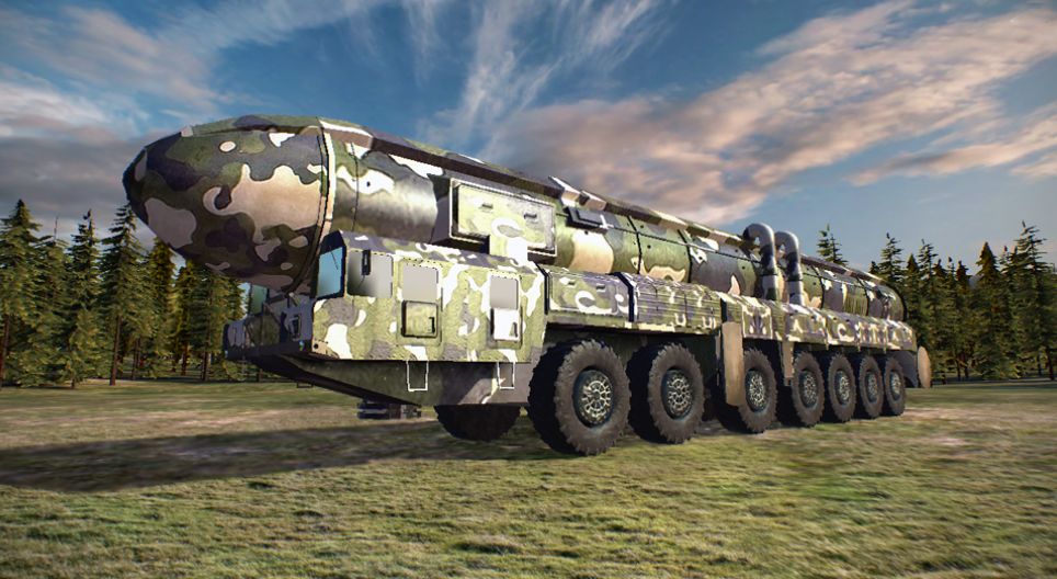 RT-2PM Topol Intercontinental ballistic missile (Soviet Union, 1985 ...