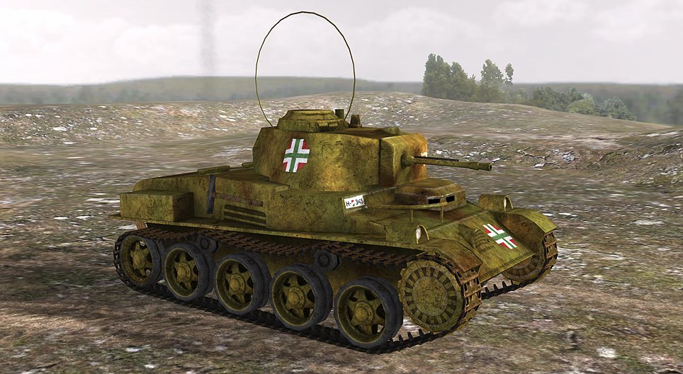 38 M Toldi light tank - 3D scene - Mozaik Digital Education and Learning