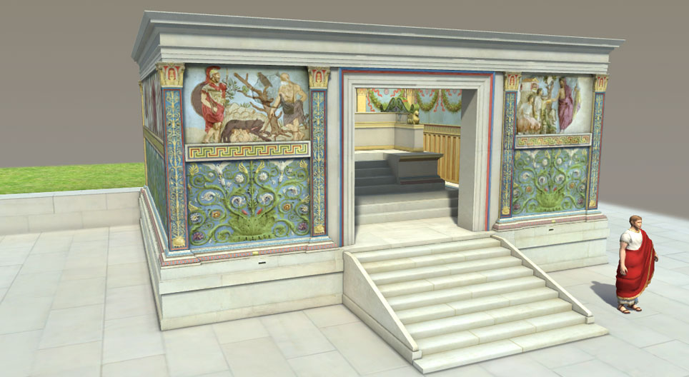 Ara Pacis Augustae (Rome, 1st century BC) - 3D scene - Mozaik Digital ...