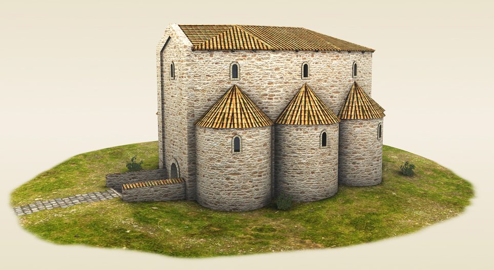 Early Christian Necropolis, Cella trichora (Pécs, Hungary) - 3D scene ...