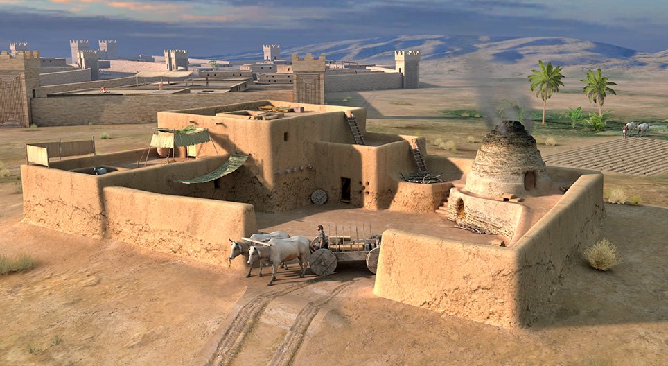 Mesopotamian inventions (3rd millennium BC) - 3D scene - Mozaik Digital ...