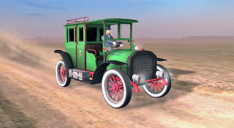 The First Hungarian automobile (1904) - 3D scene - Mozaik Digital Learning
