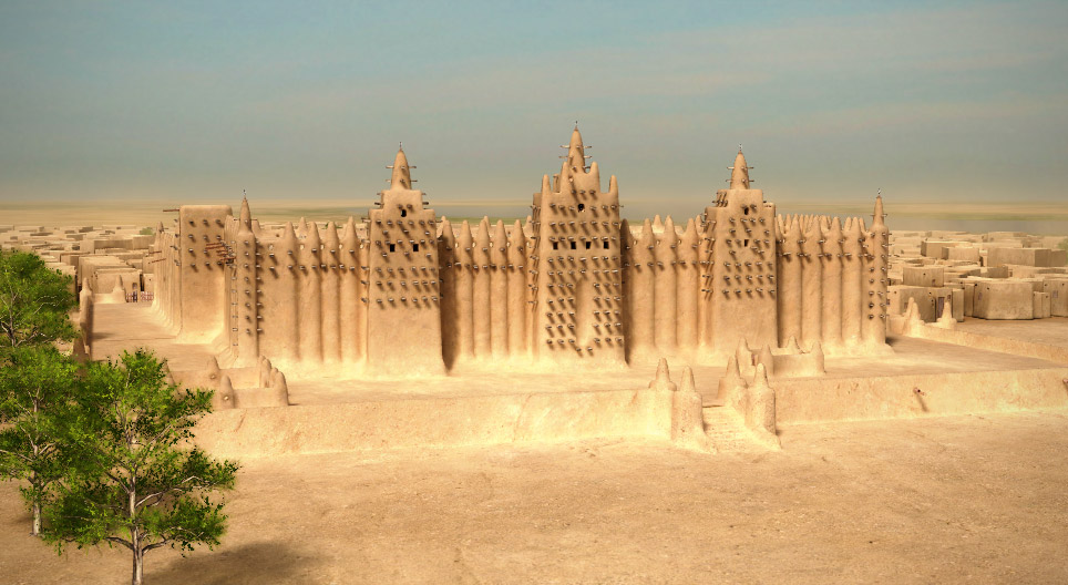 Great Mosque of Djenné (1907) - 3D scene - Mozaik Digital Education and ...