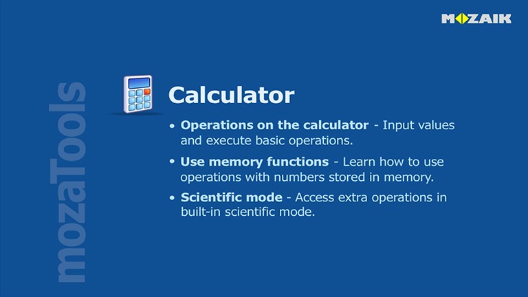Calculator tutorial - video - Mozaik Digital Education and Learning