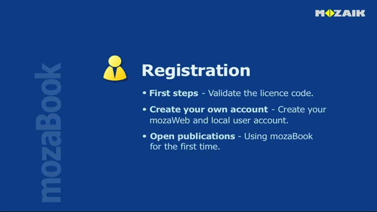 mozaBook 4.3 - Registration - video - Mozaik Digital Education and Learning