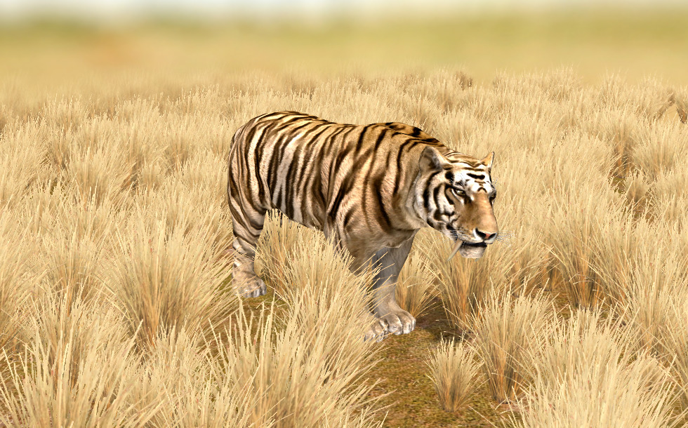 Sabeltandtijger - 3D-scène - Mozaik Digital Education and Learning