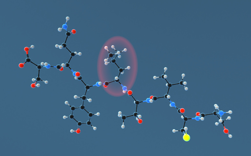 Peptidebinding - 3D-scène - Mozaik Digital Education and Learning