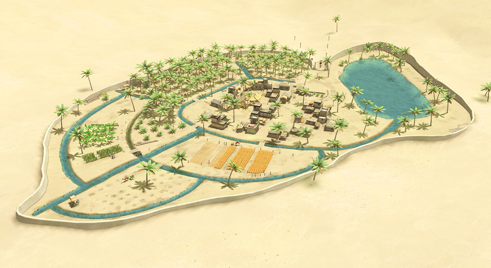 Oaza - model 3D - Mozaik Edukacja Cyfrowa