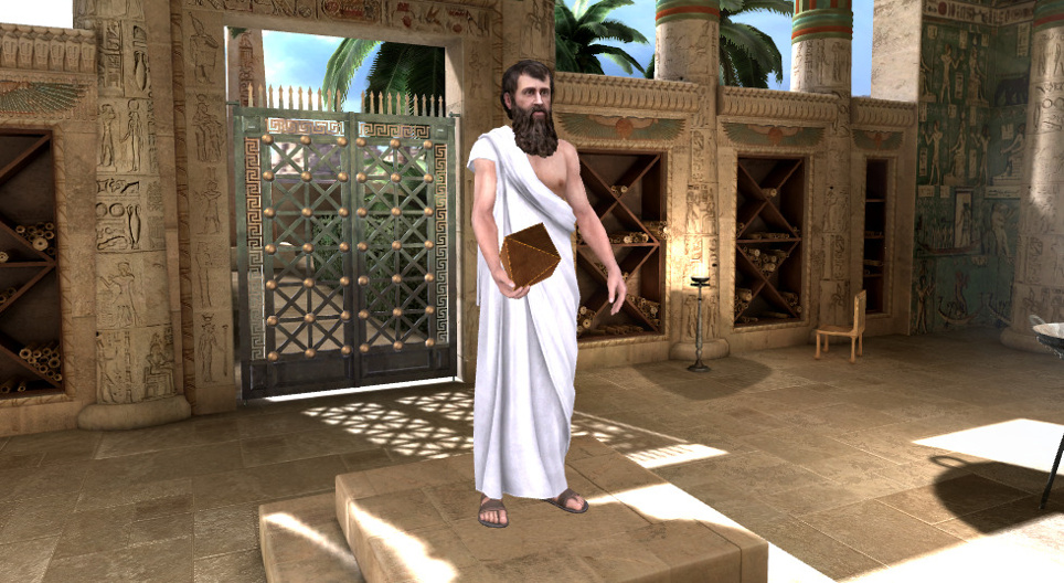 Euklides z Aleksandrii - model 3D - Mozaik edukacja i nauka cyfrowa