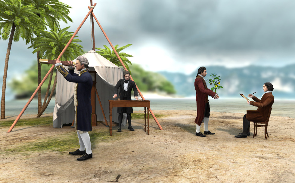 Pierwsza podróż Jamesa Cooka - model 3D - Mozaik edukacja i nauka cyfrowa