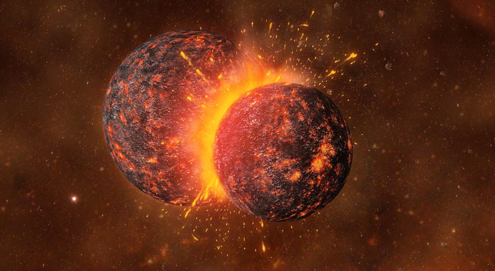 Formação da Terra e da Lua - Cena 3D - Ensino e aprendizagem digitais ...