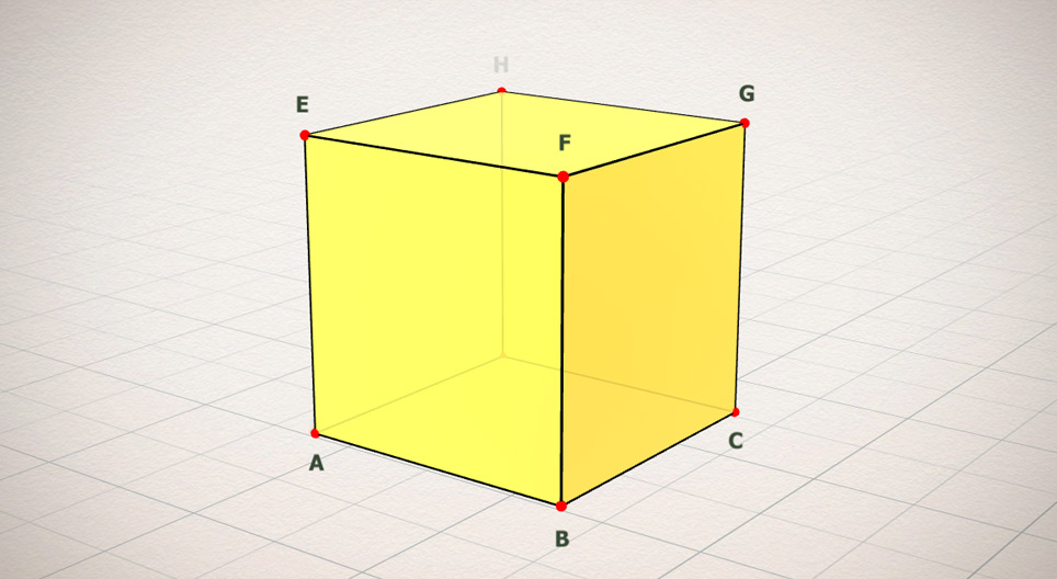 Cubo (exercícios) - Cena 3D - Ensino e aprendizagem digitais Mozaik