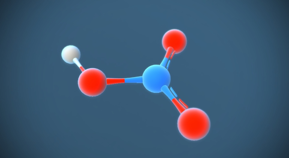 Acid azotic (HNO₃) - Animație 3D - Predare și învățare Digitală Mozaik