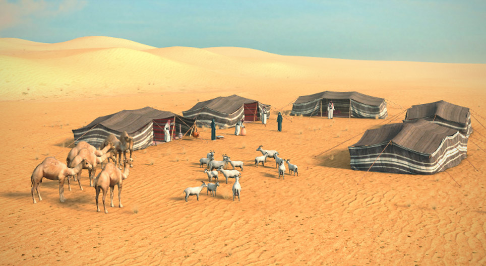 Tabără de beduini - Animație 3D - Predare și învățare Digitală Mozaik
