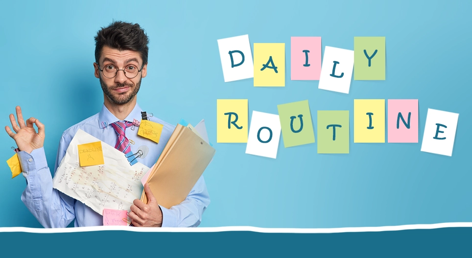 Daily routine - Цифровой урок - Цифровое образование и обучение Мozaik