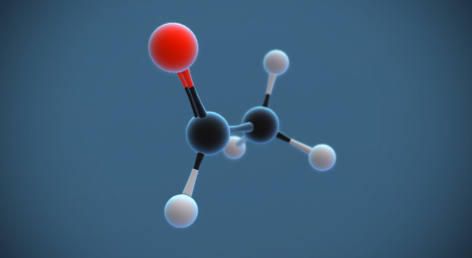 Etylacetát (C₄H₈O₂) - 3D-model - Mozaik digitálne vyučovanie a štúdium