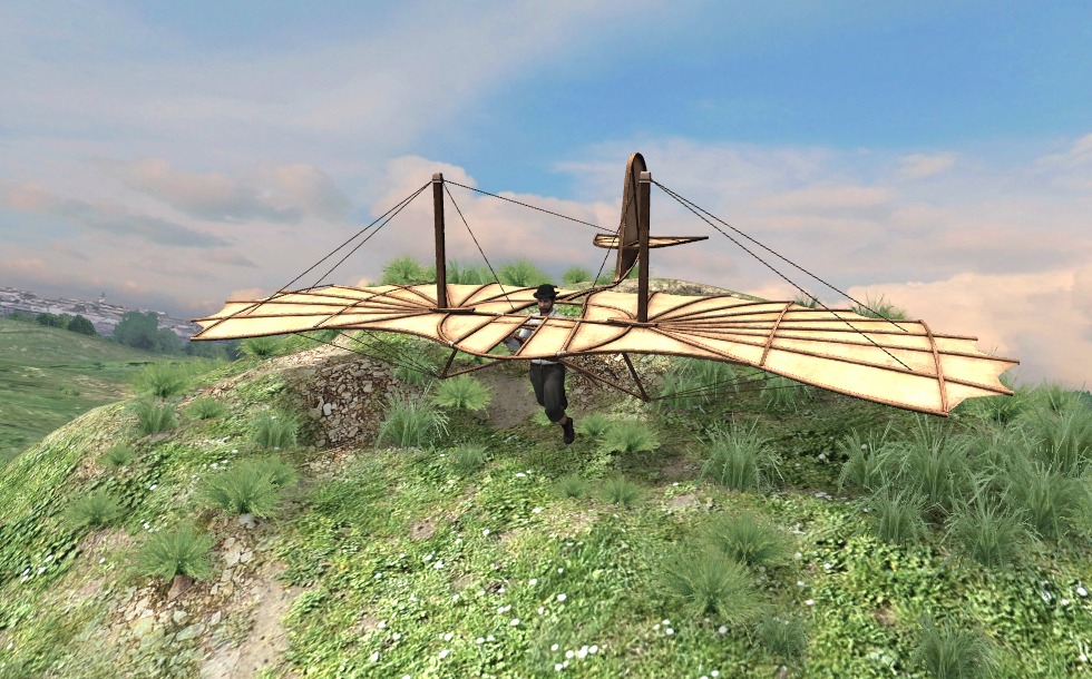 Jadralno letalo (zmaj) Otta Lilienthala - 3D-animacija - Digitalno ...