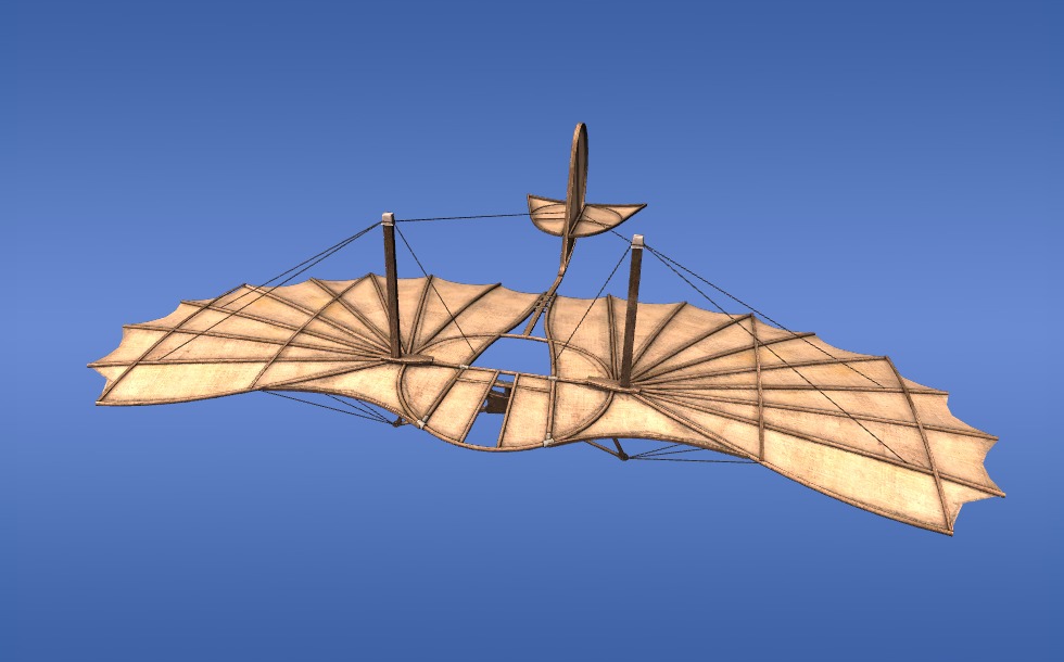 Jadralno letalo (zmaj) Otta Lilienthala - 3D-animacija - Digitalno ...