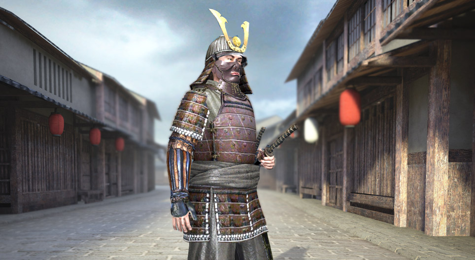 Samuraj - 3D-animacija - Digitalno poučevanje in učenje Mozaik