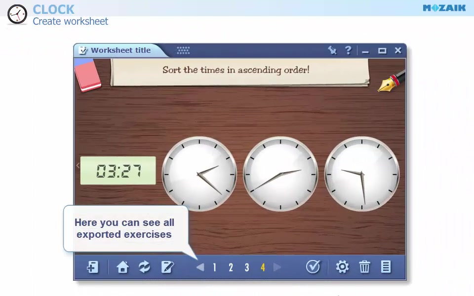 Clock worksheet tutorial - видео - Mozaik дигитално образовање и учење