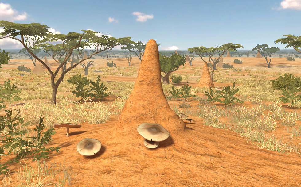 Termite mound - 3D model - Mozaik digitalno obrazovanje i učenje
