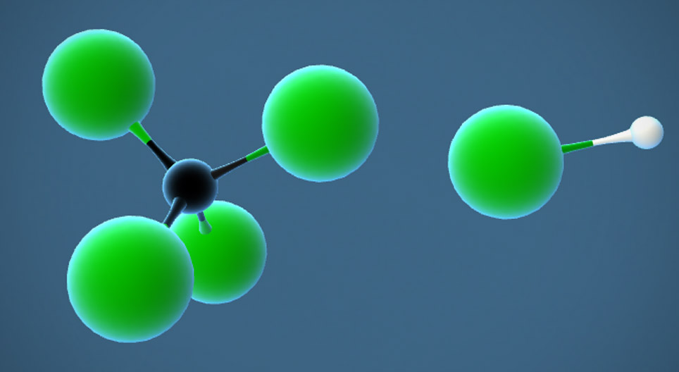 Methane (CH₄) - 3D model - Mozaik digitalno obrazovanje i učenje