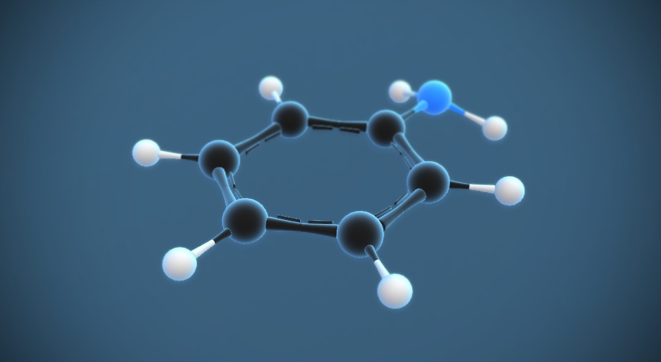 Benzoic acid (C₆H₅COOH) - 3D model - Mozaik digitalno obrazovanje i učenje