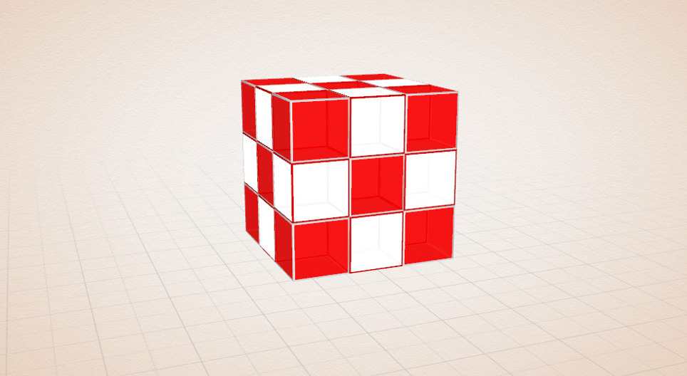 Cube of cubes - 3D model - Mozaik digitalno obrazovanje i učenje