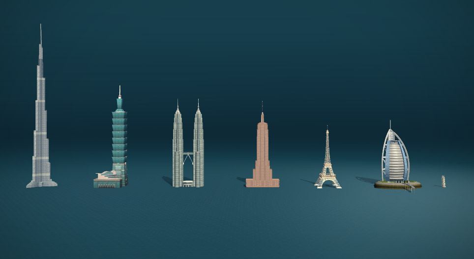 Tall buildings - 3D model - Mozaik digitalno obrazovanje i učenje