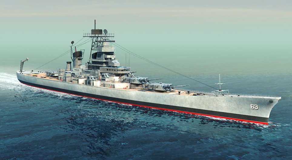USS Missouri (US, 1944) - 3D model - Mozaik digitalno obrazovanje i učenje