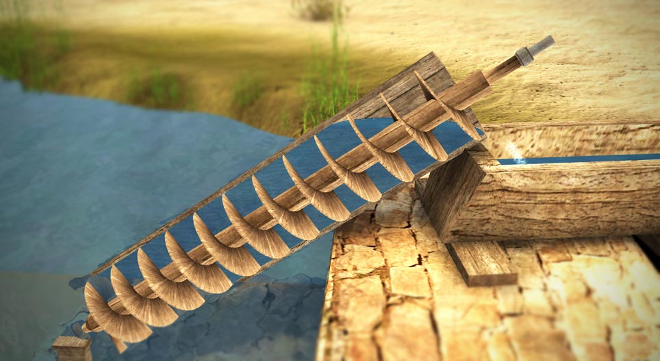 Archimedes’ screw (3rd century BC) - 3D model - Mozaik digitalno obrazovanje i učenje