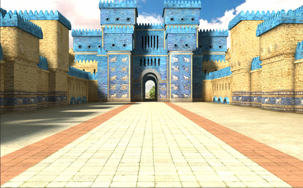 Grad Vavilon (6. vek p. n. e.) - 3D model - Mozaik digitalno ...