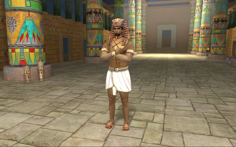 Egipatski faraon sa suprugom (2. milenijum pre nove ere) - 3D model ...