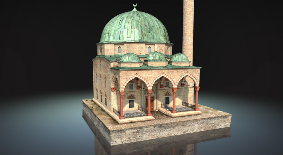 Mosque of Gazi Kasim Pasha (Pécs, Hungary, 17th century) - 3D model ...