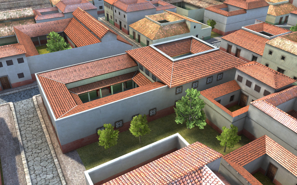 Ancient Roman domus - สื่อ 3D - Mozaik Digital Learning
