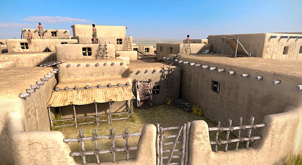 Neolithic settlements - สื่อ 3D - การศึกษาและการเรียนรู้ดิจิทัลของ Mozaik