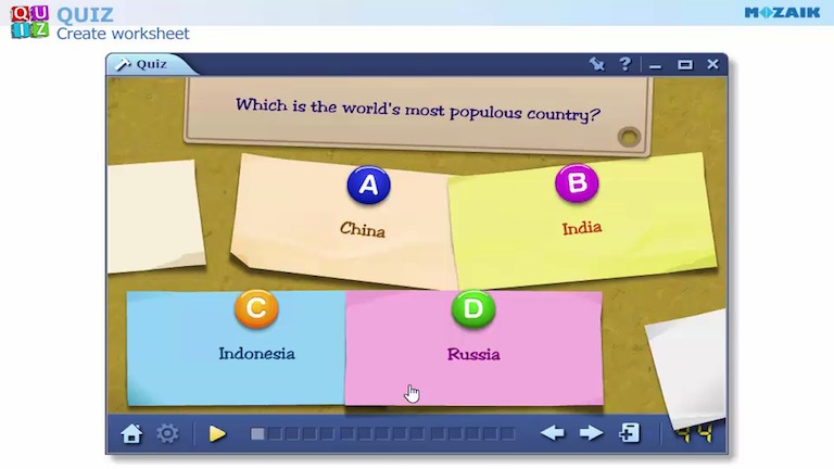 Quiz worksheet tutorial - วิดีโอ - Mozaik Digital Learning