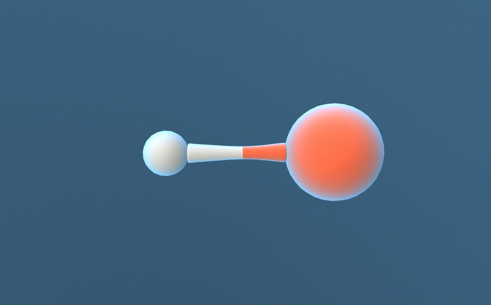 Гідроген бромід (бромоводень) (HBr) - 3D-сцена - Цифрова освіта та ...