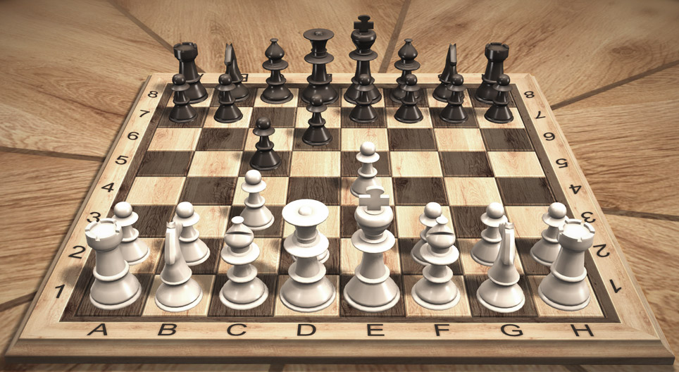 Chess games - Cảnh 3D - Giáo dục và học tập kỹ thuật số Mozaik
