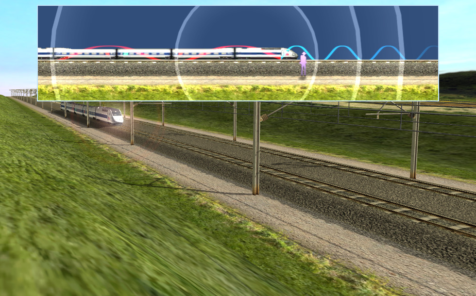 TGV POS train - Cảnh 3D - Giáo dục và học tập kỹ thuật số Mozaik