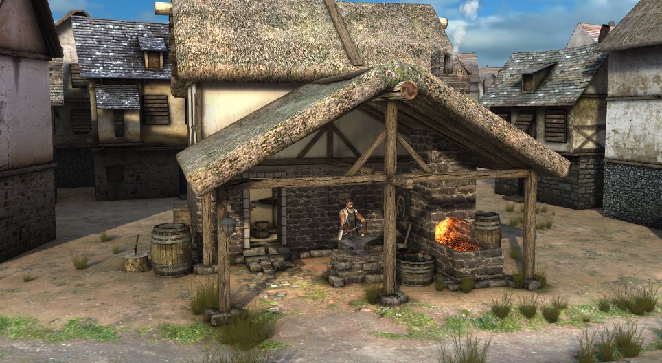 Medieval smithy - Cảnh 3D - Giáo dục và học tập kỹ thuật số Mozaik