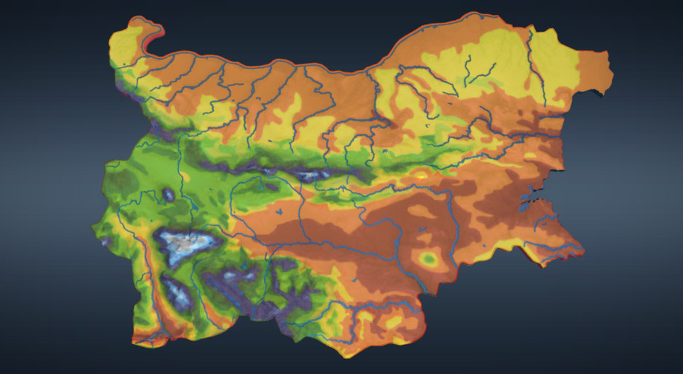 Bulgaria's climate zones and soil types - 3D动画 - Mozaik电子教育与学习